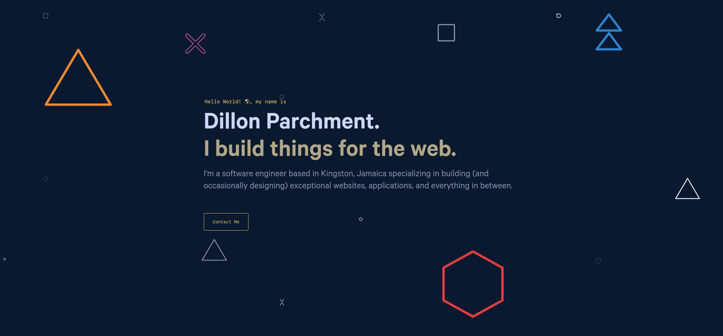 Dillon Parchment | Web Developer| Software Engineer